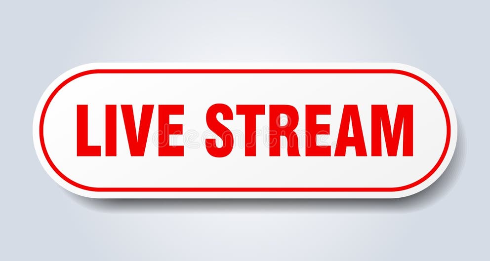 Live stream sticker. stock vector. Illustration of live - 197146696
