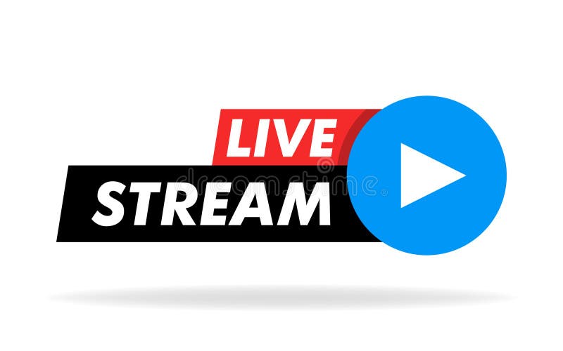 Live Stream Vector Design Element for Websites or Social Media with ...
