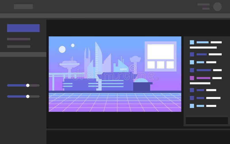 Live Stream Video Game Platform on Computer Screen Stock Vector ...