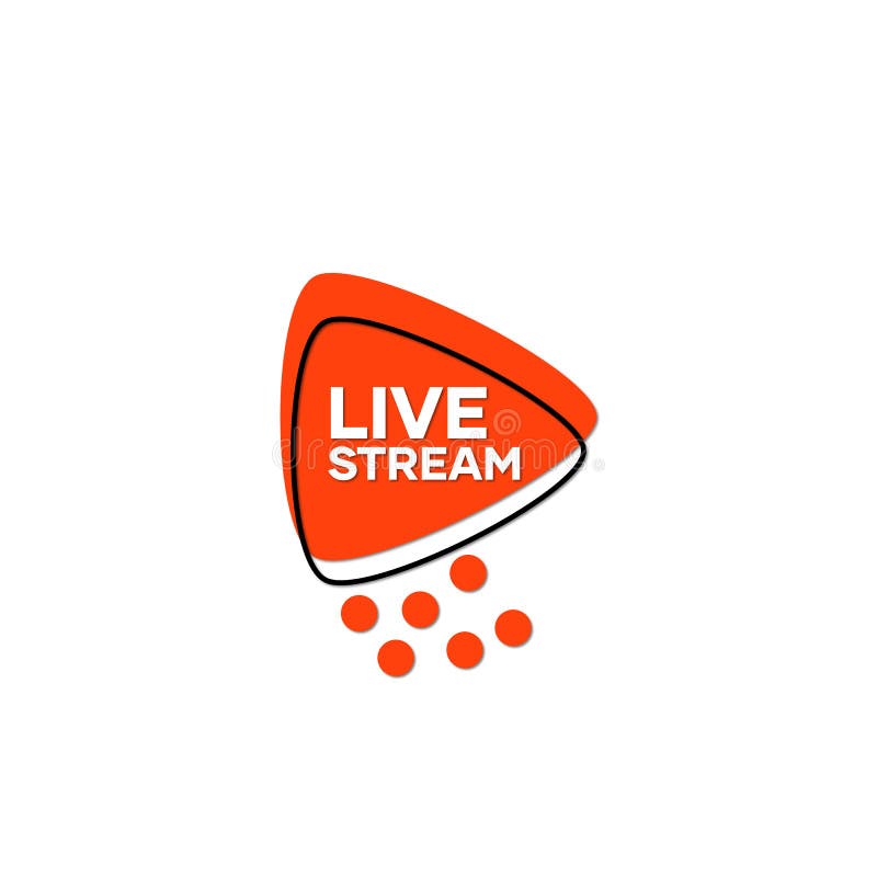Live Stream Video Icon. Video Live Stream Logo Stock Vector ...
