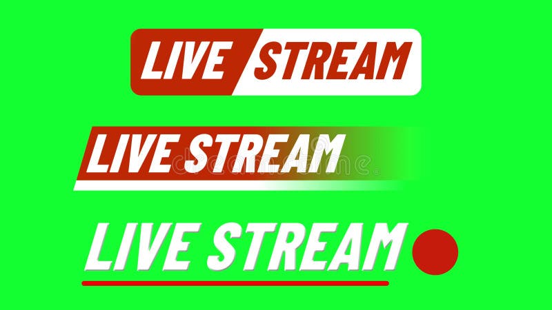 Live Streaming Animation Collection with Green Screen Stock Video ...