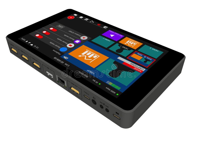 Live Streaming Box for Multiple Camera Stock Image - Image of solution ...