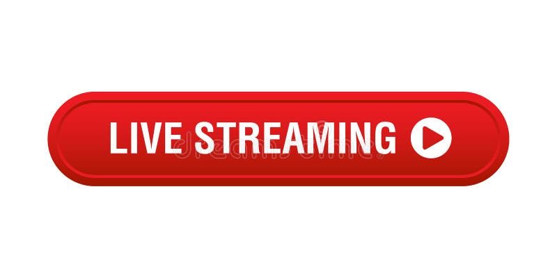 Live streaming button stock vector. Illustration of buttons - 122246851