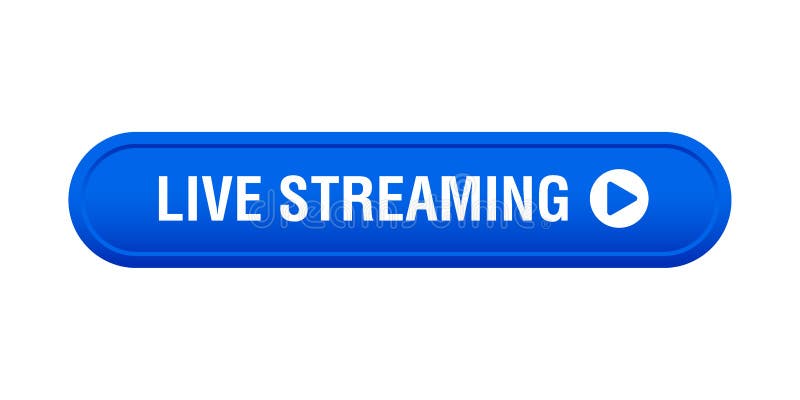 Live streaming button stock vector. Illustration of buttons - 122246851