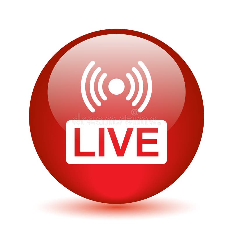 Live streaming button stock vector. Illustration of game - 122247465 Live streaming button stock vector. Illustration of game - 122247465