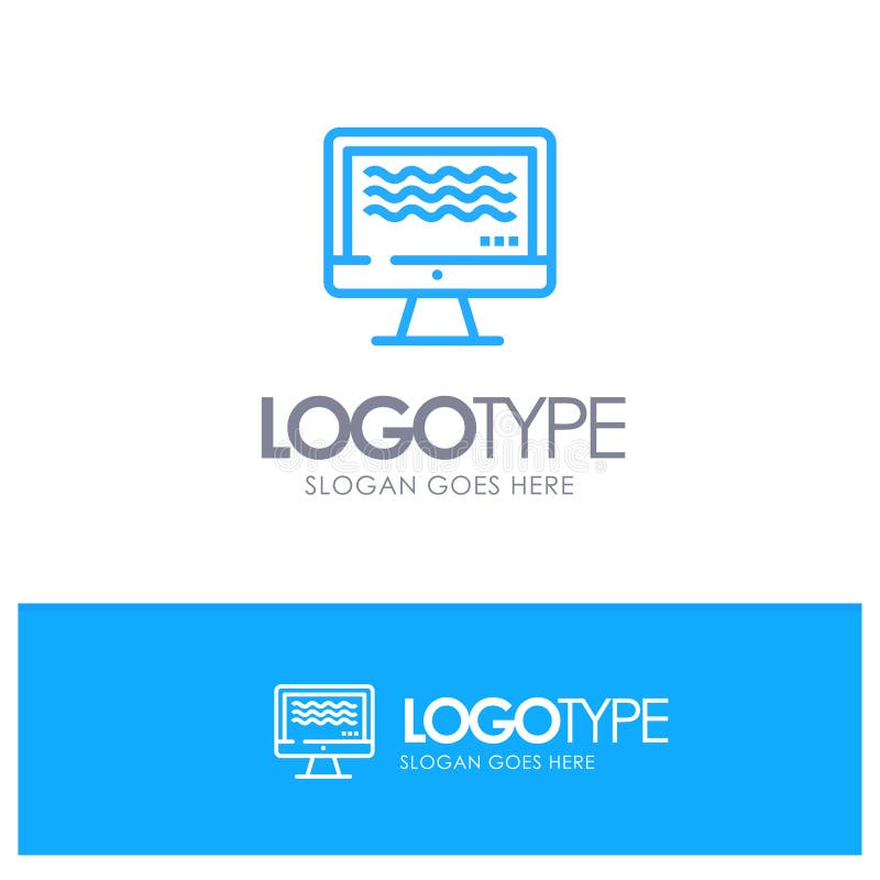 Live, Streaming, Live Streaming, Digital Blue Outline Logo Place for ...