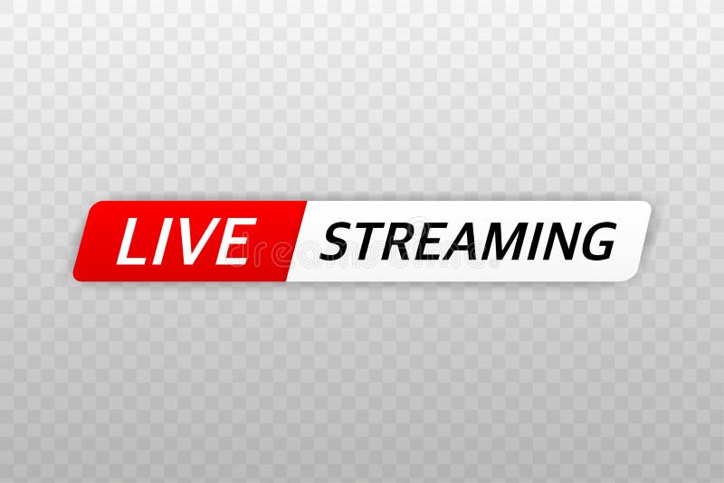 Live Streaming Icon, Badge, Emblem for Broadcasting or Online Tv Stream ...