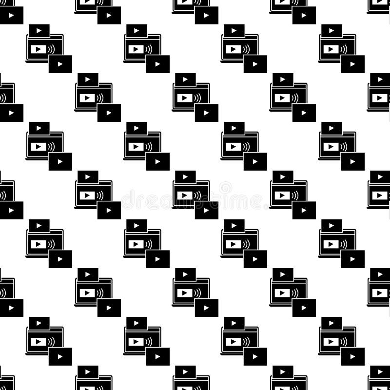 Live Streaming Icon in Pattern Style Stock Illustration - Illustration ...