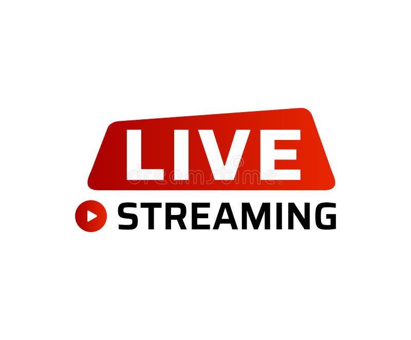 Live Streaming Icon. Sticker for Broadcasting, Livestream or Online ...