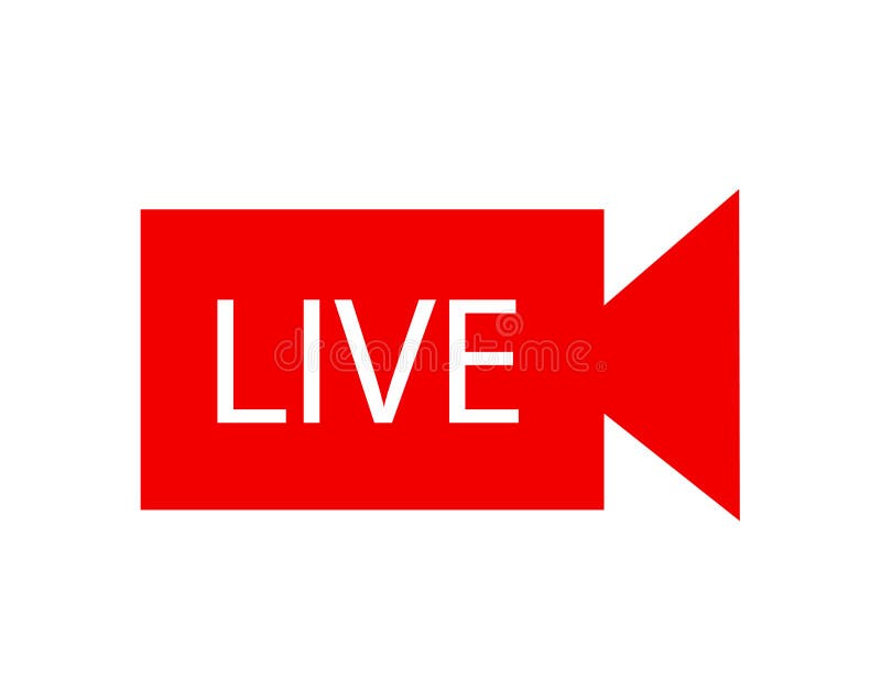 Live streaming icon vector stock vector. Illustration of button - 277375293