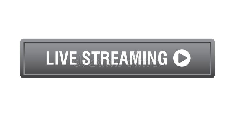 Live streaming button stock vector. Illustration of buttons - 122246851