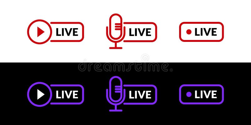 Streaming Music Service Icons Stock Illustrations – 345 Streaming Music ...