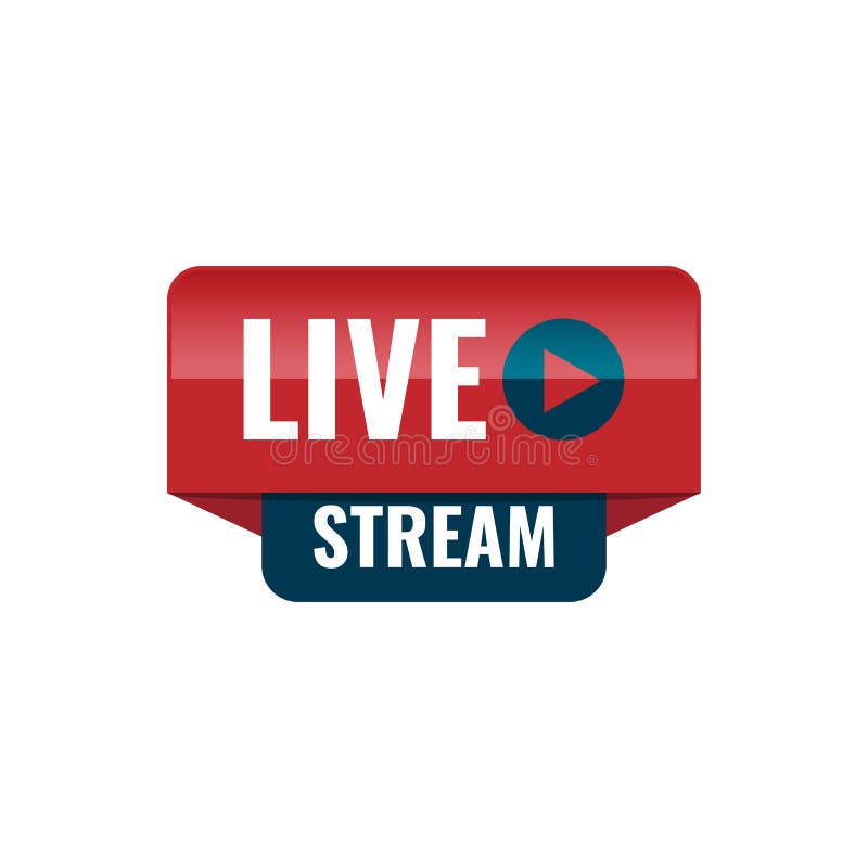 Live Stream Tv Logo Icon Vector Stock Vector - Illustration of flat ...