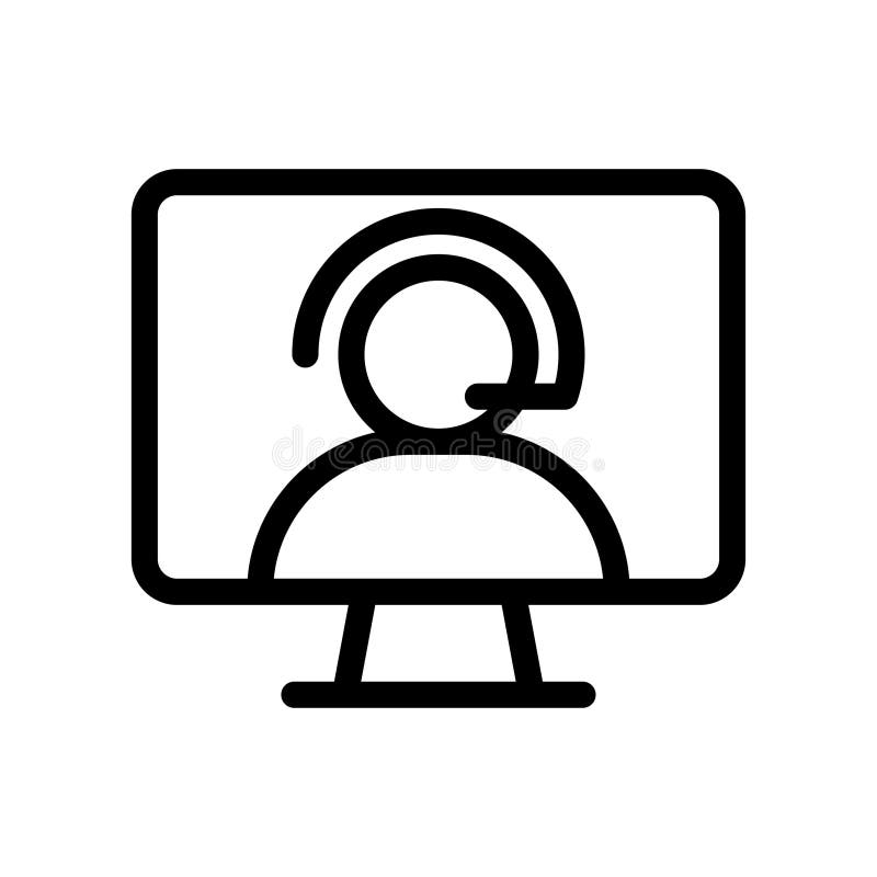 Live Streaming Line Icon Illustration Vector Graphic Stock Vector ...