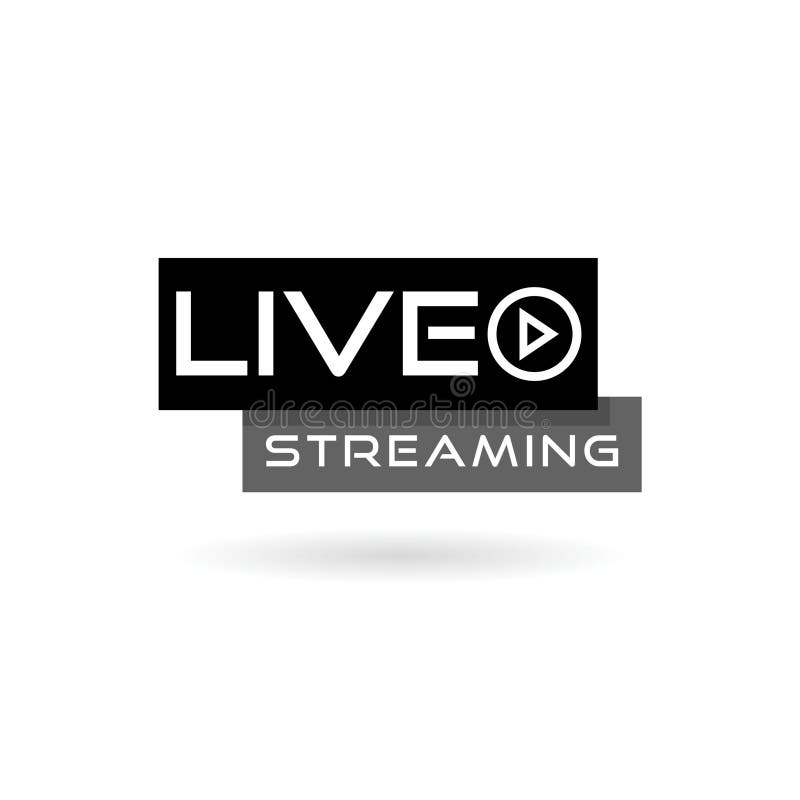 Live Streaming Logo Icon Design Element. Banner for Tv News or Online ...