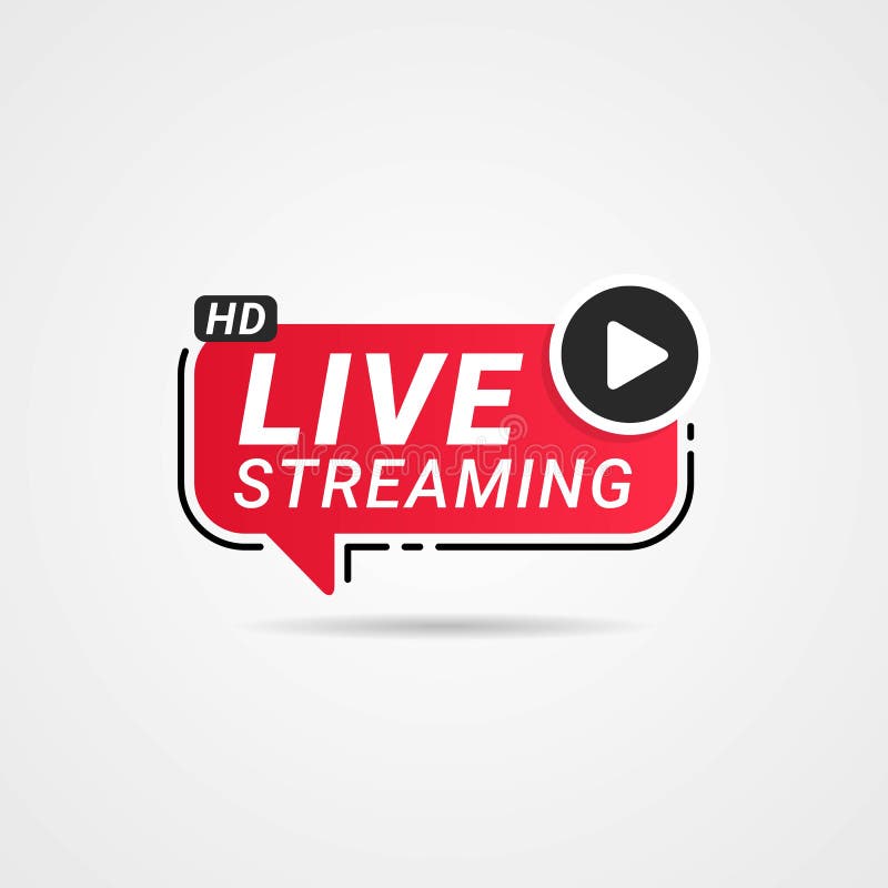Live Streaming Button, Badge, Logo, Emblem Label Symbol Stock Vector ...