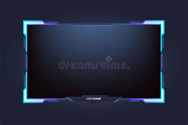 Live Streaming Overlay for Online Gamers. Gaming Frame and Streaming ...