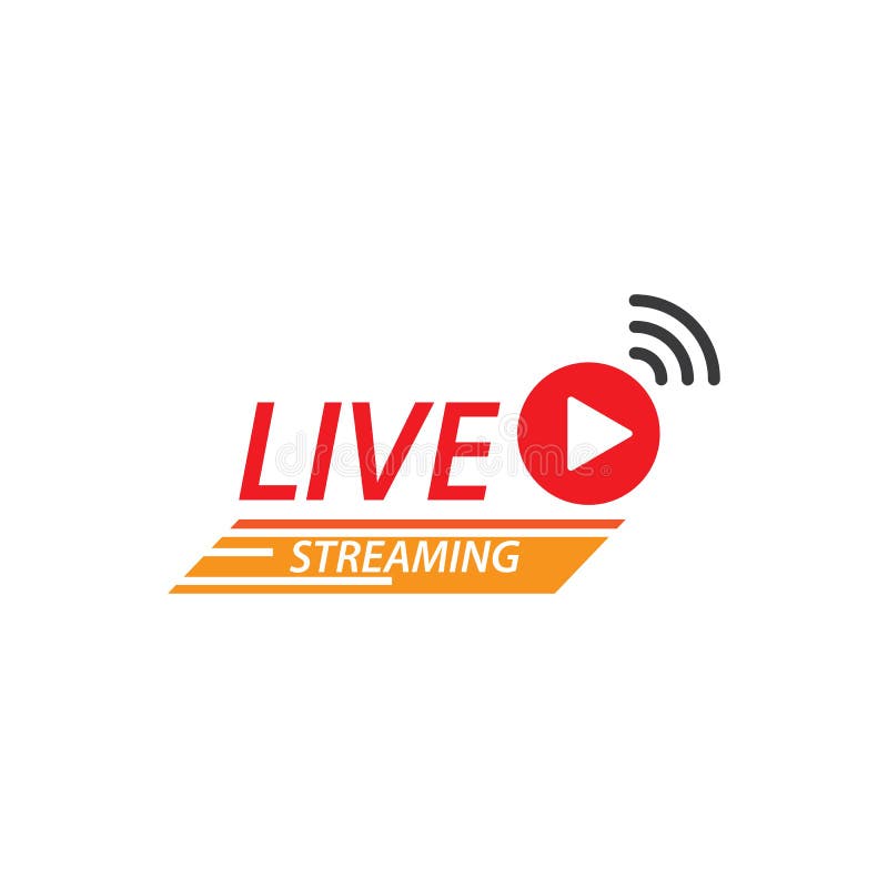 Live Streaming Play Logo Icon Stock Vector - Illustration of multimedia ...