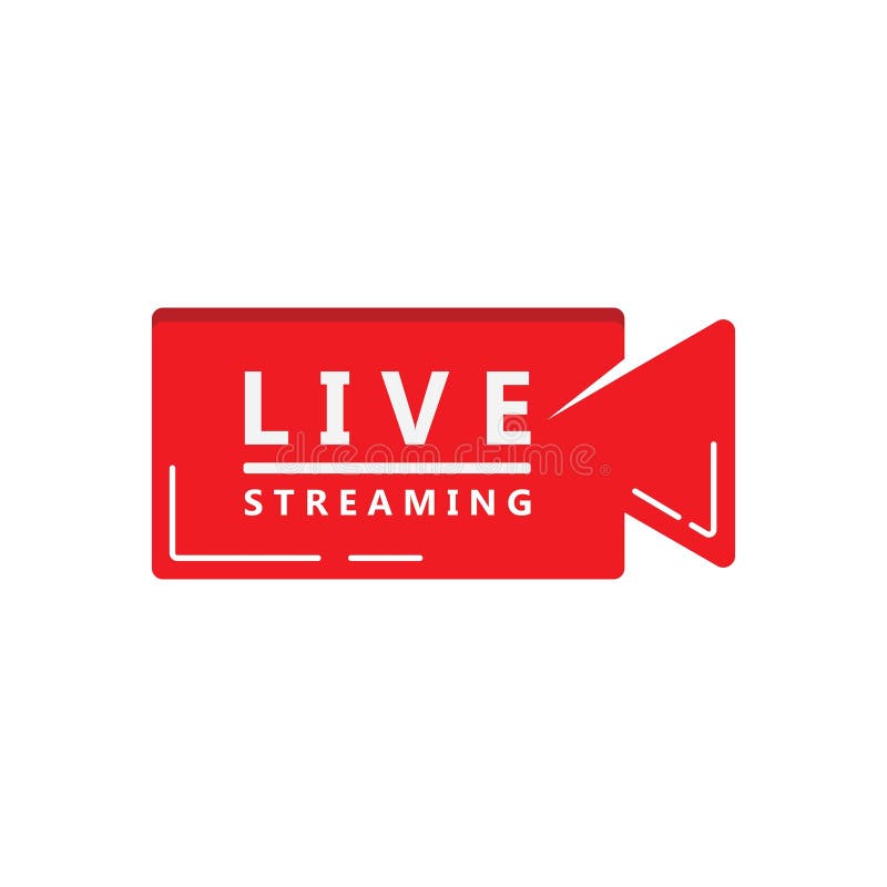 Live Streaming Play Logo Icon Vector Stock Illustration - Illustration ...