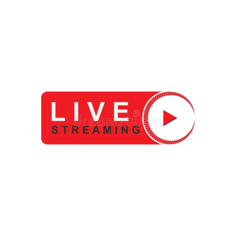 Live Streaming Play Logo Icon Vector Stock Illustration - Illustration ...