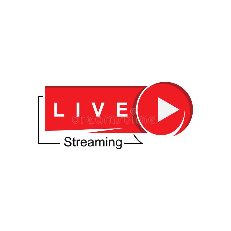 Live Streaming Play Logo Icon Vector Stock Illustration - Illustration ...