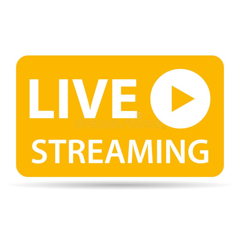 Live Streaming Shadow Icon, Stream Button Digital Design, Web Player ...