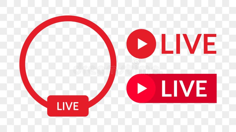 Live Streaming Symbols. stock vector. Illustration of element - 262827739