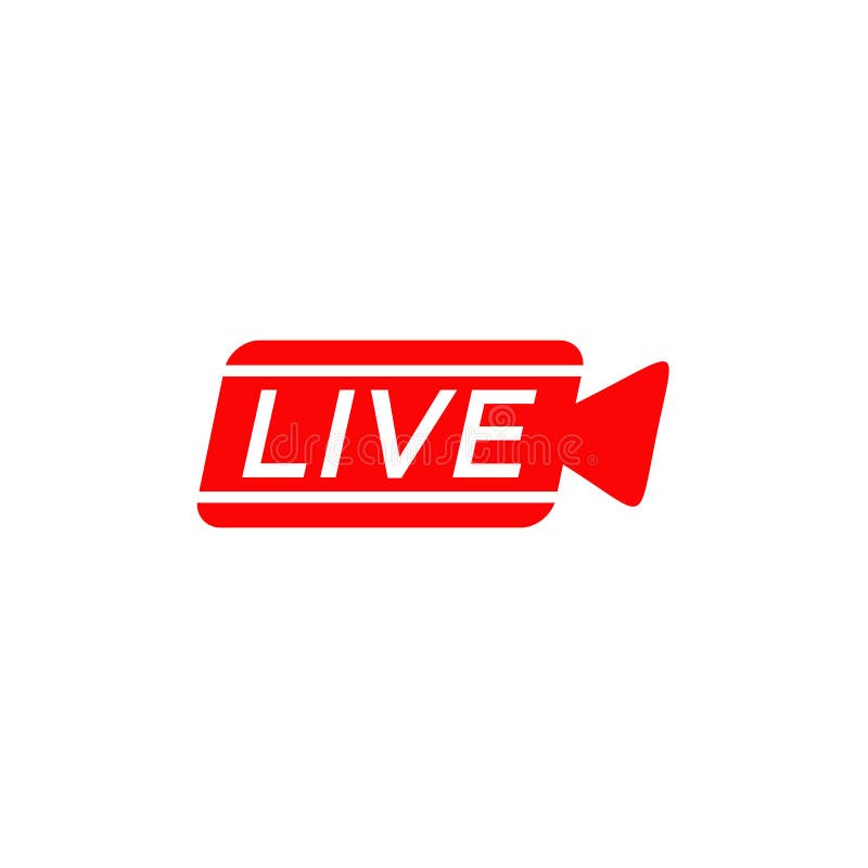 Live Streaming Text Logo Design Template Stock Illustration - Illustration of text, play: 178650834