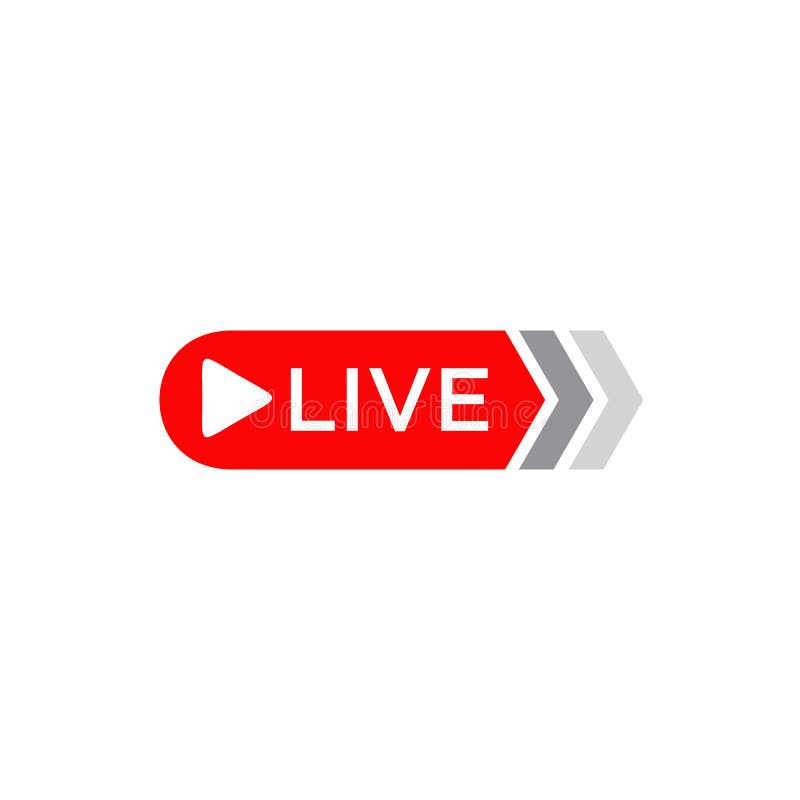 Live Streaming Text Logo Design Template Stock Illustration ...