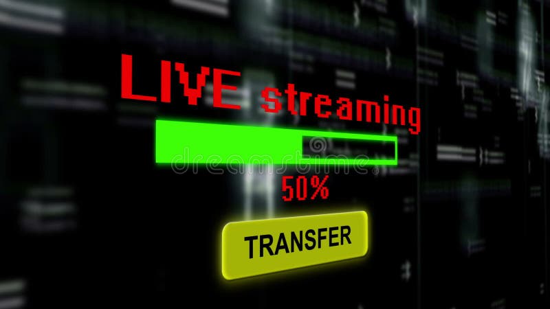 This Live Streaming Footage Represents Real-time Content. Stock Footage ...