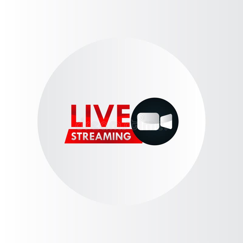 Live Streaming Vector Design for Banner Print and News Background Stock ...