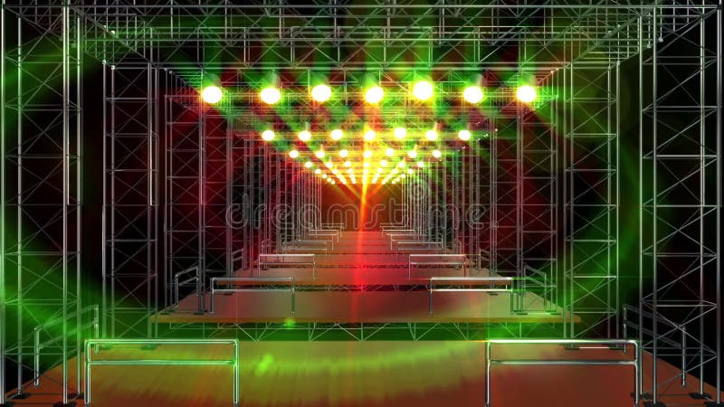 Live Studio Stage Light Glow Loop Animation Stock Footage - Video of ...