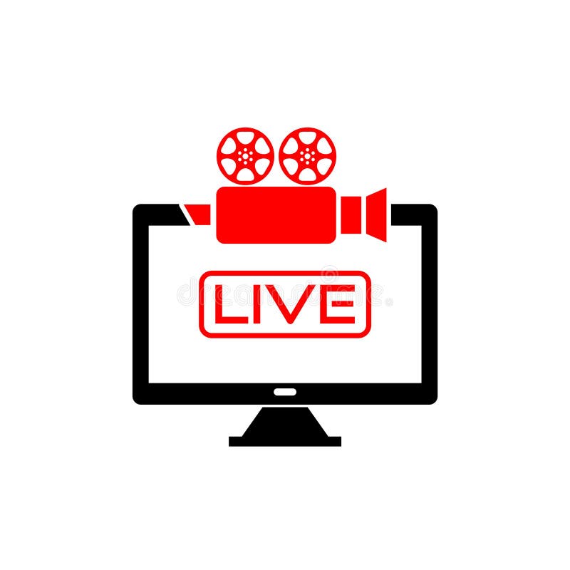 Live-Symbol Im Hintergrund Isoliert Vektor Abbildung - Illustration von ...