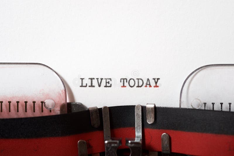 Live today phrase stock image. Image of message, happy - 198363371