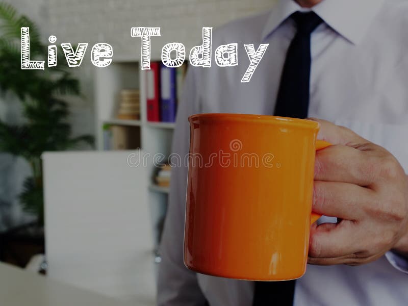 Live Today Sign on the Sheet Stock Image - Image of live, sign: 197444519