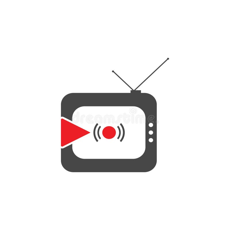 Live TV Streaming Logo Vector Template Illustration Stock Vector ...