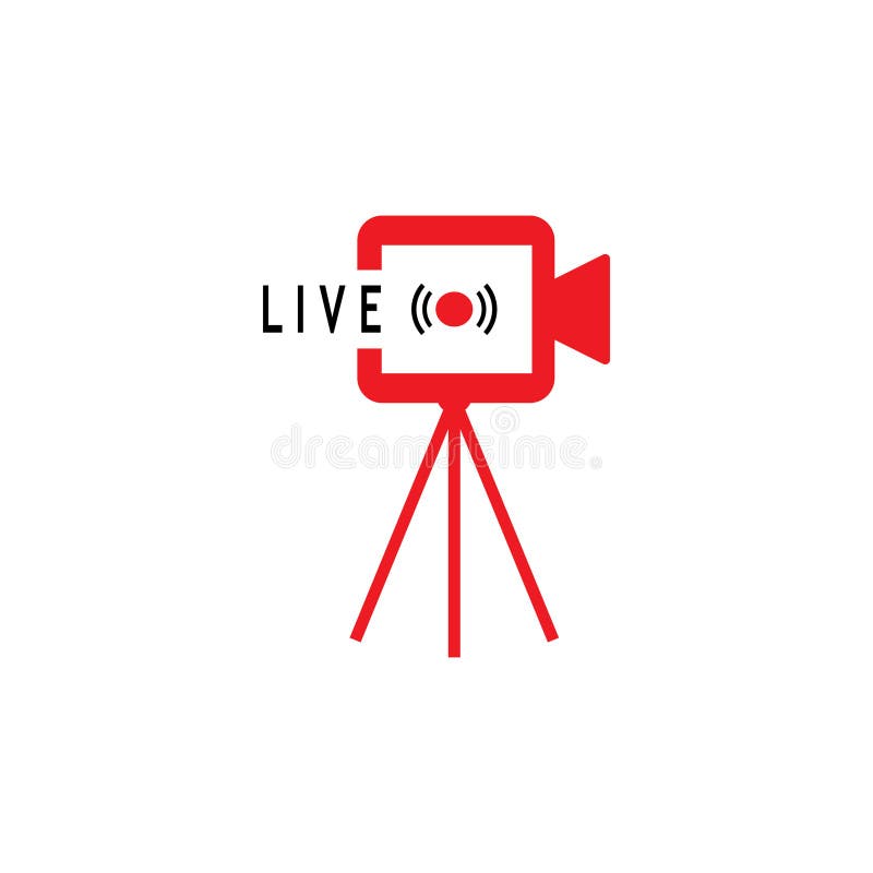 Live TV Streaming Logo Vector Template Illustration Stock Illustration ...