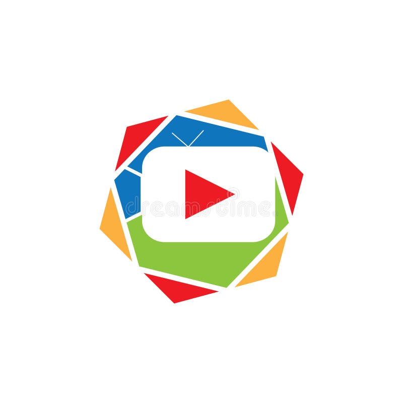 Live TV Streaming Logo Vector Template Illustration Stock Illustration ...