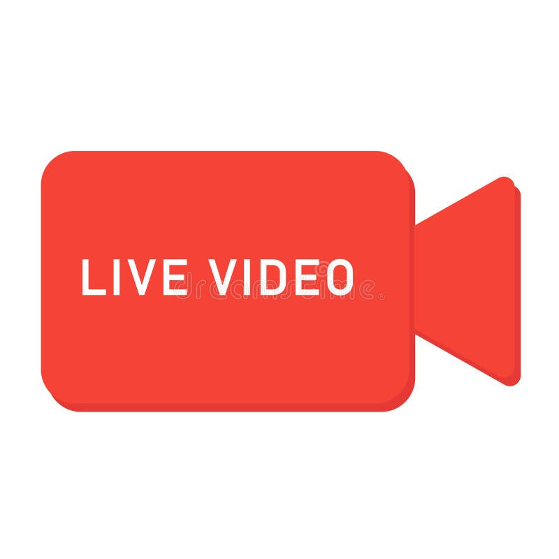 Play Video Icon in Flat Style. Movie Icon. Stock Vector - Illustration ...