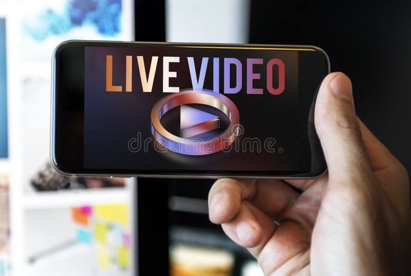 Live Video Multimedia Player Graphic Concept Stock Photo - Image of ...