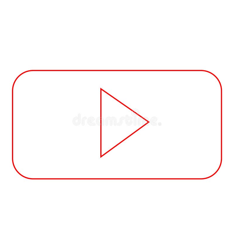 Live Video Streaming Button Shape, Broadcasting Icon Stock Vector ...