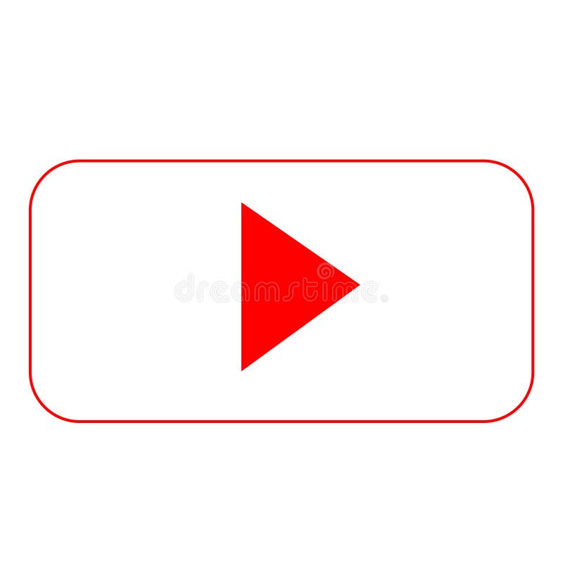 Live Video Streaming Button Shape, Broadcasting Icon Stock Vector ...