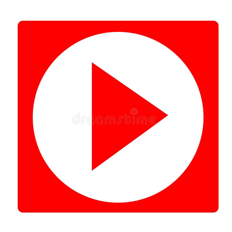 Live Video Streaming Play Button Shape Stock Vector - Illustration of ...