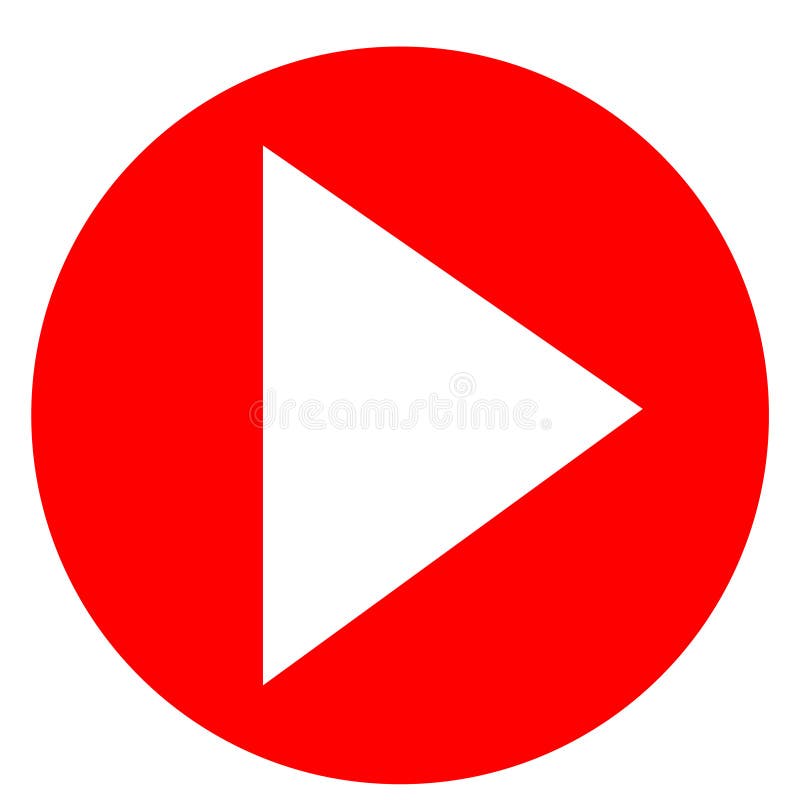 Live Video Streaming Play Button Shape Stock Vector - Illustration of ...