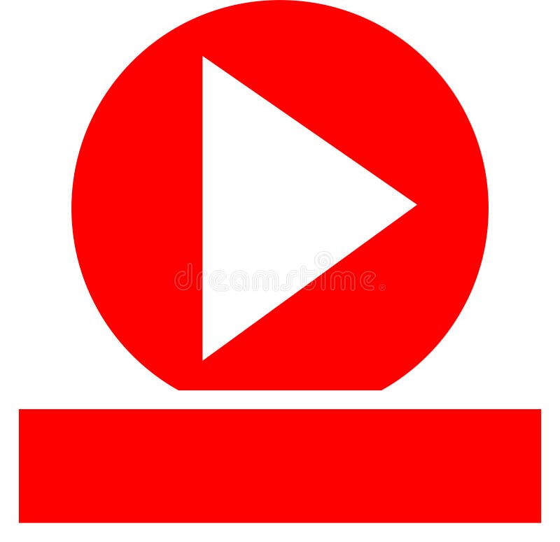 Live Video Streaming, Play Button Shape Stock Vector - Illustration of ...