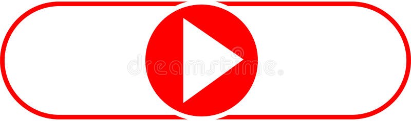 Live Video Streaming Template, Play Button Shape Stock Vector ...