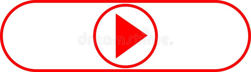 Live Video Streaming Template, Play Button Shape Stock Vector ...