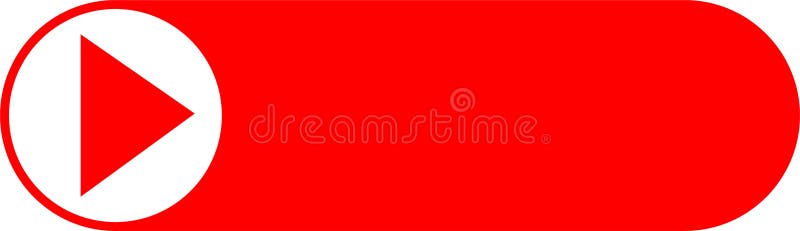 Live Video Streaming Template, Play Button Shape Stock Vector ...