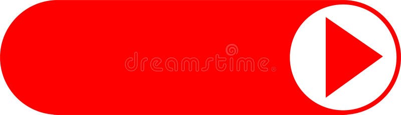 Live Video Streaming Template, Play Button Shape Stock Vector ...