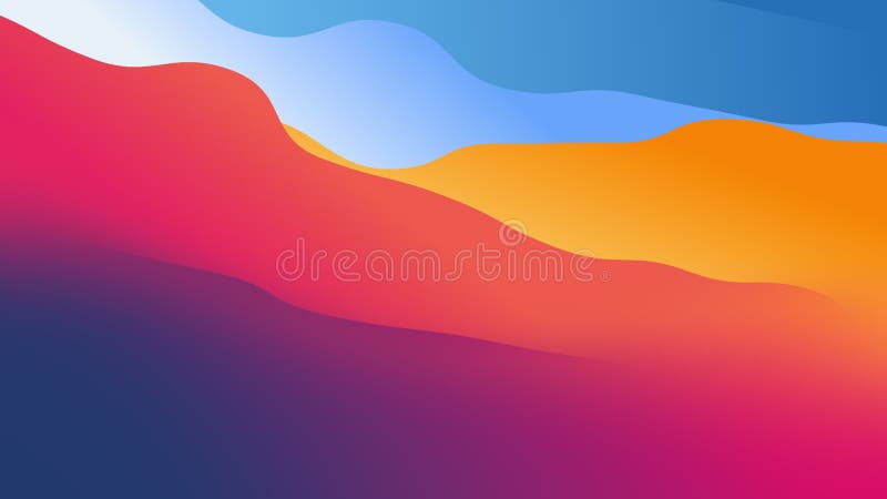 Live Wallpaper Animation from Wavy Layers Filled Colorful Gradient ...